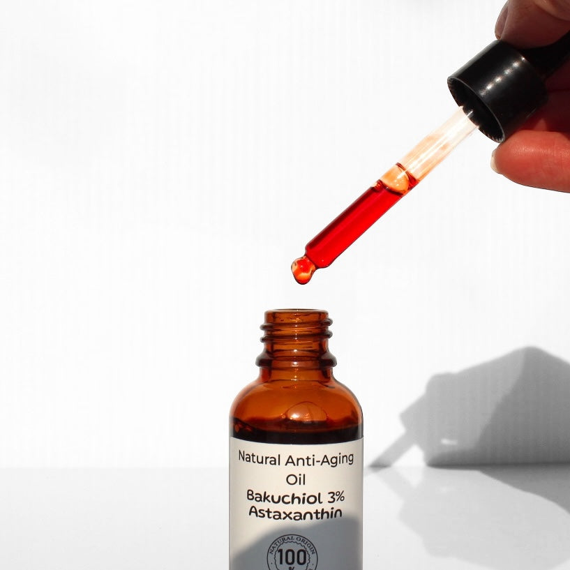 Anti-Aging Oil 3% Bakuchiol-Squalane + Astaxanthin – It's Skin Deep